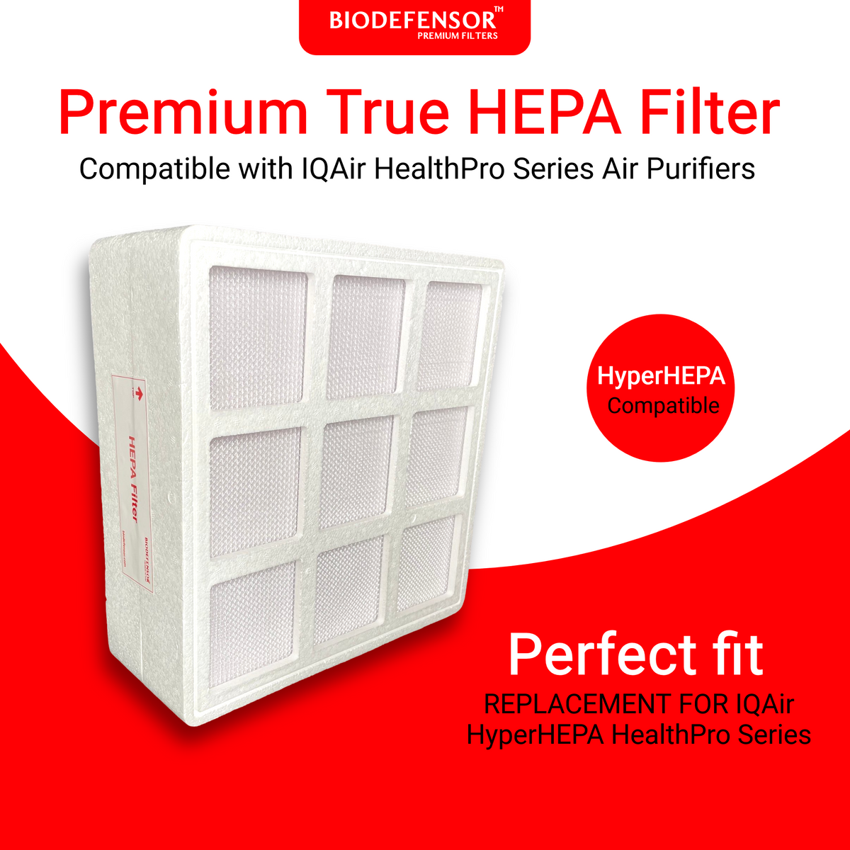 Biodefensor Filter Replacement for IQAir HyperHEPA HealthPro Series Ai ...